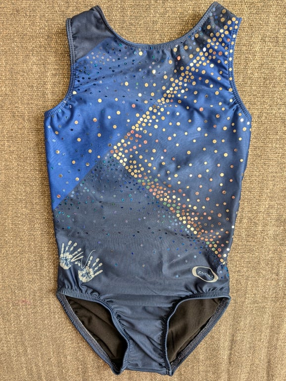 Ozone Handprint Sparkle Tank Leotard - LeoSwap